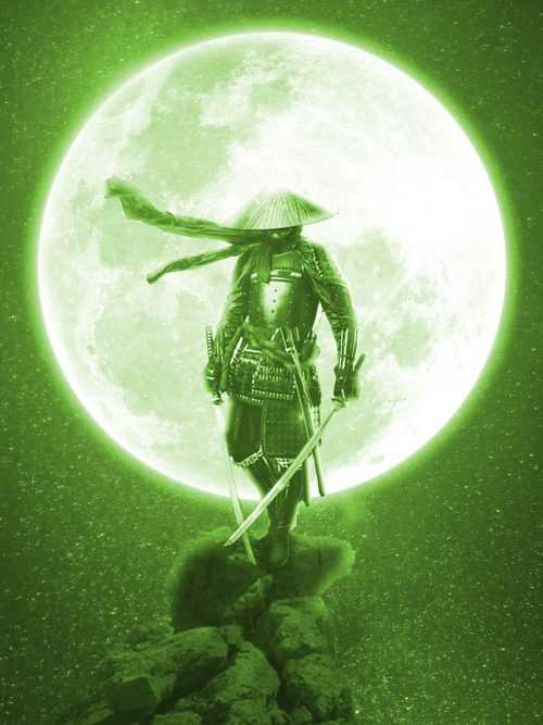 Samurai Wallpaper Colorful - iXpap