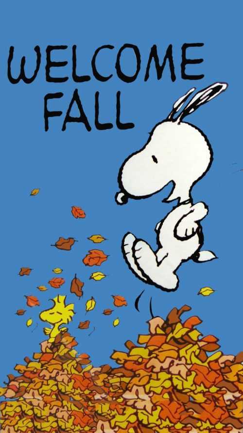 Snoopy Fall Wallpaper - iXpap