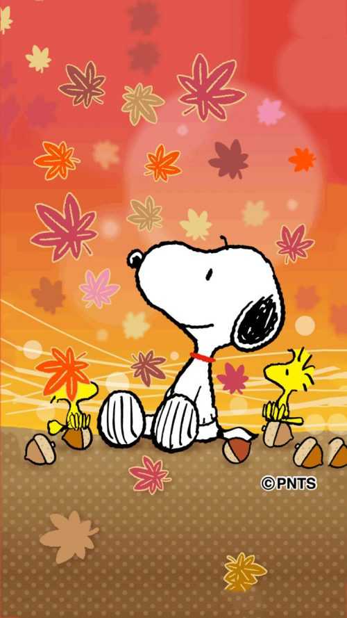 Snoopy Fall Wallpaper - iXpap