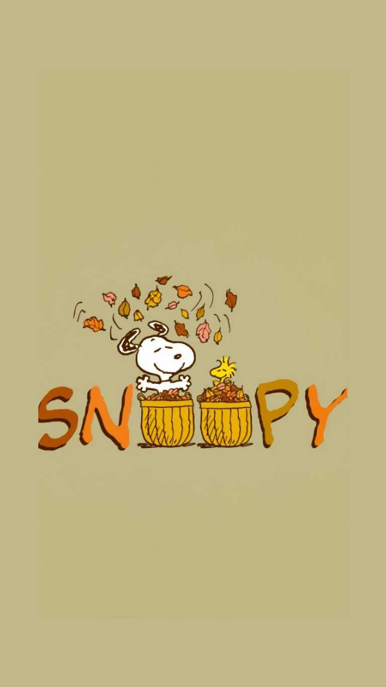 Snoopy Fall Wallpaper - iXpap