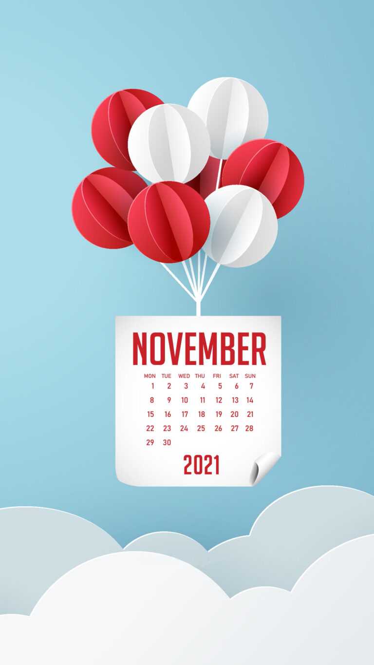 2021 November Calendar Wallpaper - iXpap