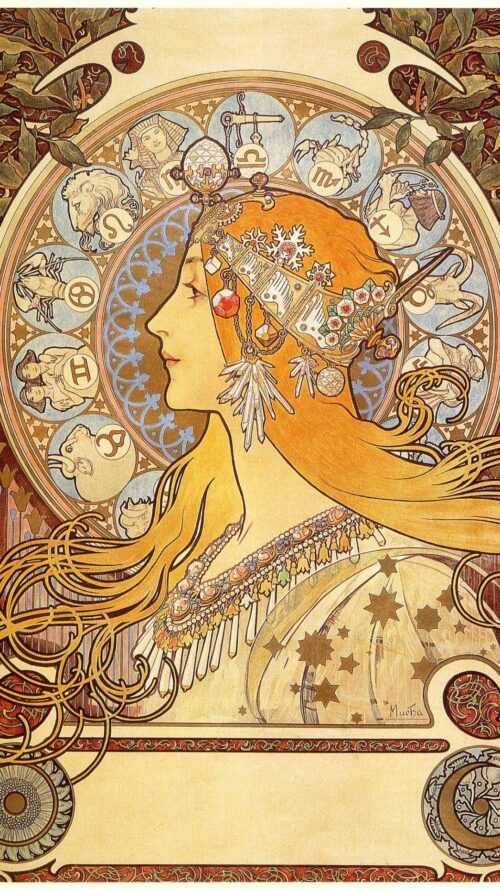 Alphonse Mucha Wallpaper - iXpap