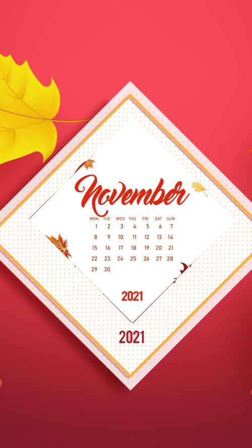 November 2021 Calendar Wallpaper - iXpap