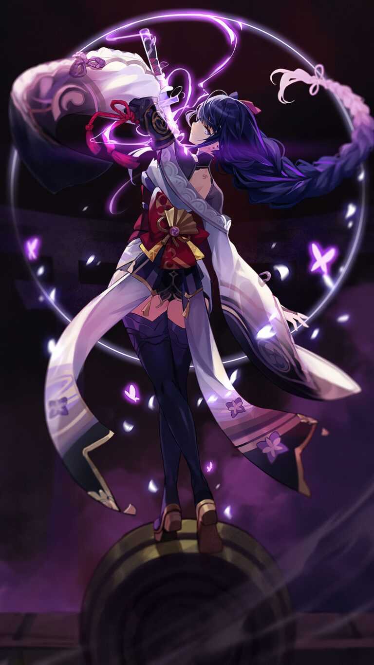 Raiden Shogun Genshin Wallpaper - iXpap