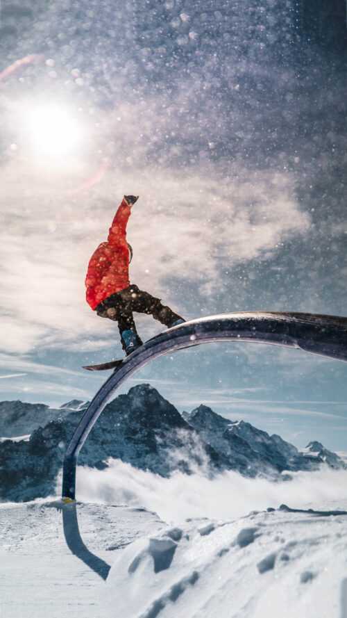 IPhone Snowboarding Wallpaper - iXpap