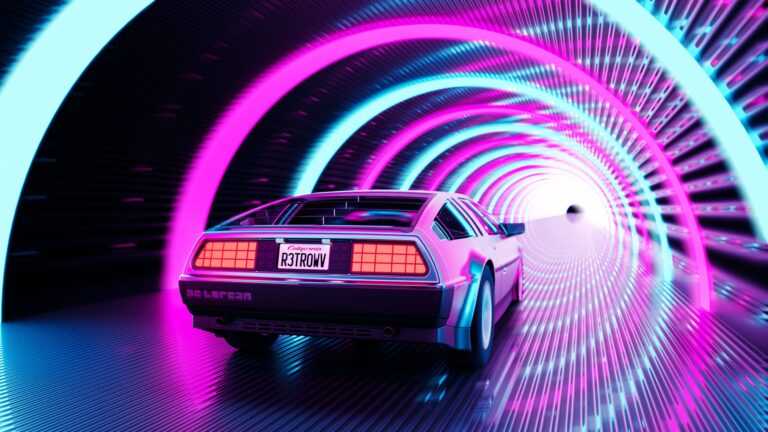 Aesthetic Synthwave Wallpaper - iXpap