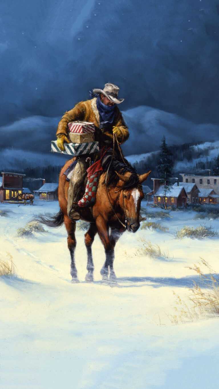 Cowboy Christmas Wallpaper - iXpap