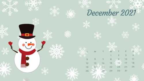 2021 December Calendar Wallpaper - iXpap