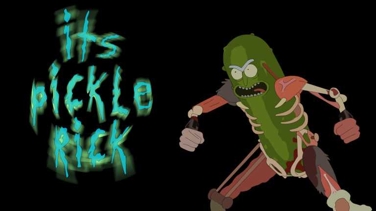 Pickle Rick Desktop Wallpaper - iXpap