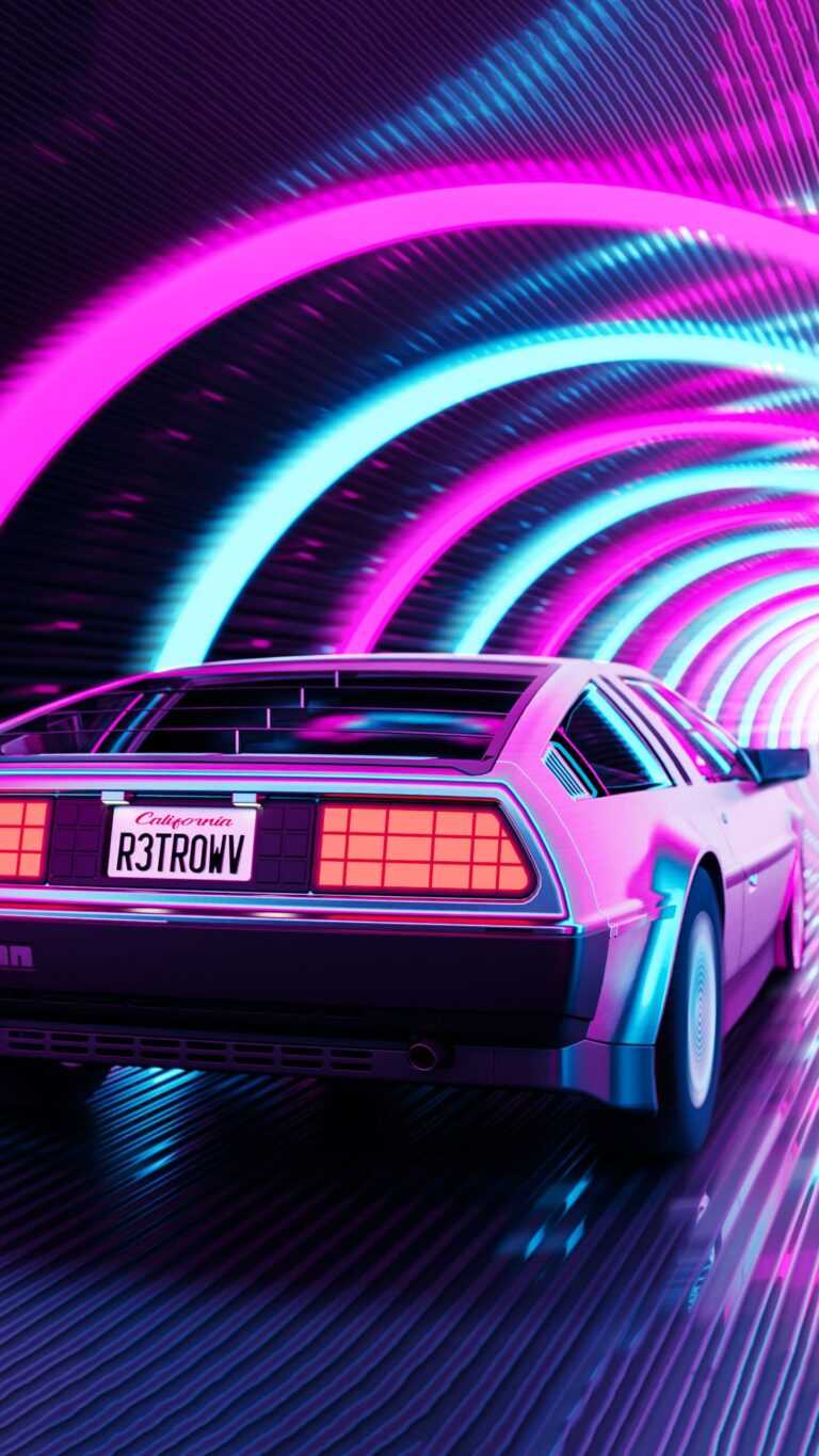 Synthwave Car Wallpaper - iXpap
