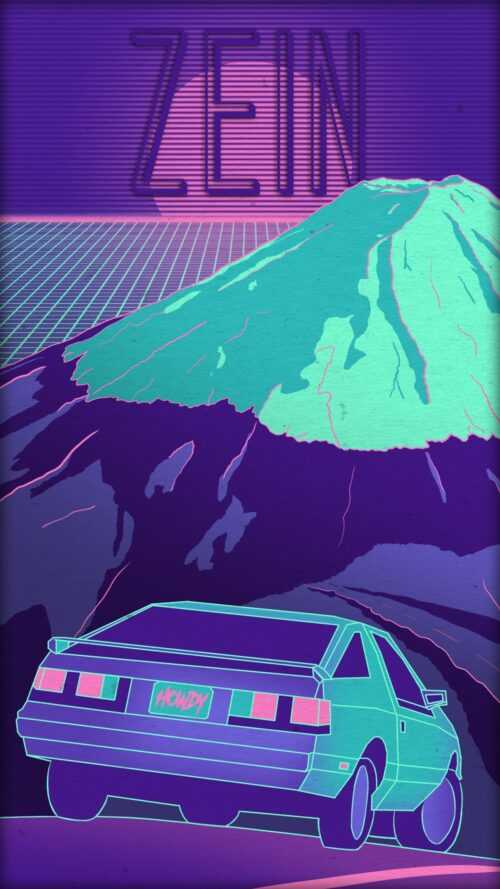 Synthwave Wallpaper Phone - iXpap