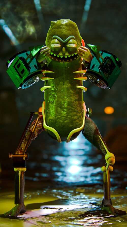 Pickle Rick Lock Screen - iXpap