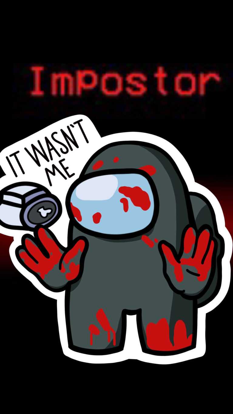 Among Us Impostor Wallpaper - iXpap