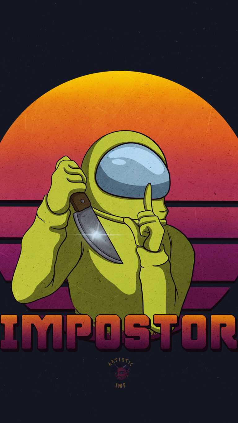 Among Us Impostor Wallpaper - iXpap