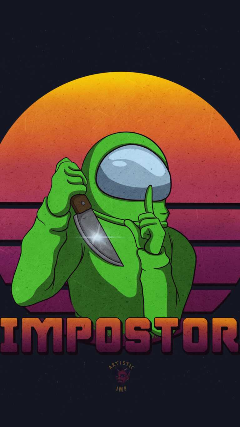 Among Us Impostor Wallpaper - iXpap