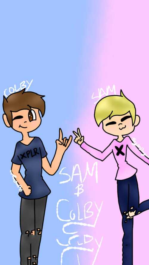 Sam And Colby Wallpaper - iXpap