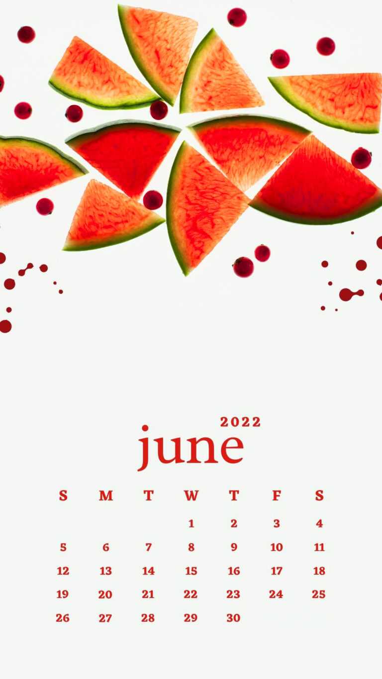 June 2022 Calendar Wallpaper - iXpap