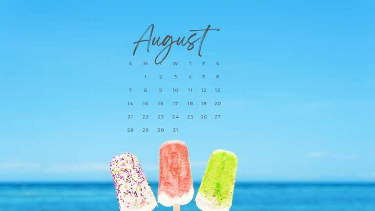 2022 August Calendar Wallpaper - iXpap