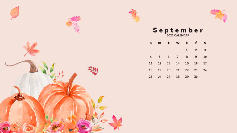 2022 September Calendar Wallpaper - iXpap