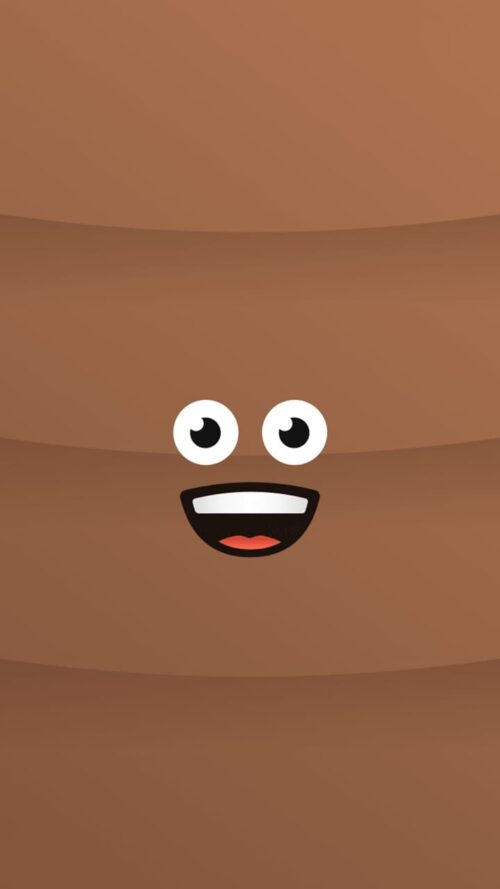 Brown Smiley Face Wallpaper - iXpap