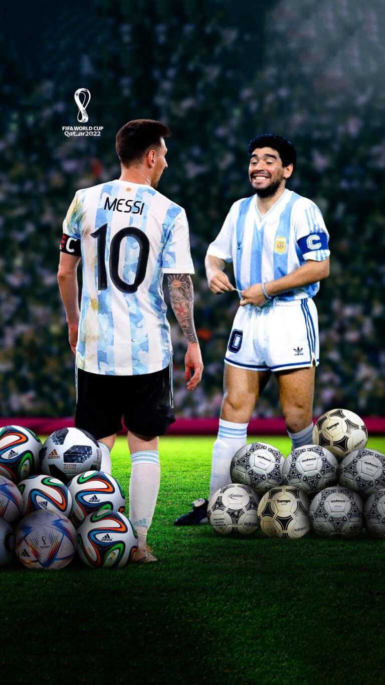 Messi And Maradona Wallpaper - iXpap