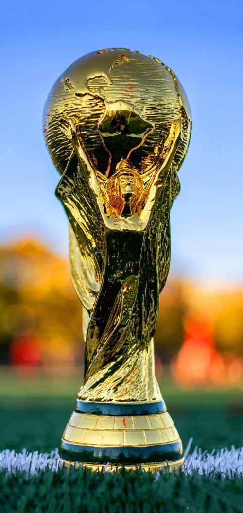 Messi World Cup Trophy Wallpaper - iXpap
