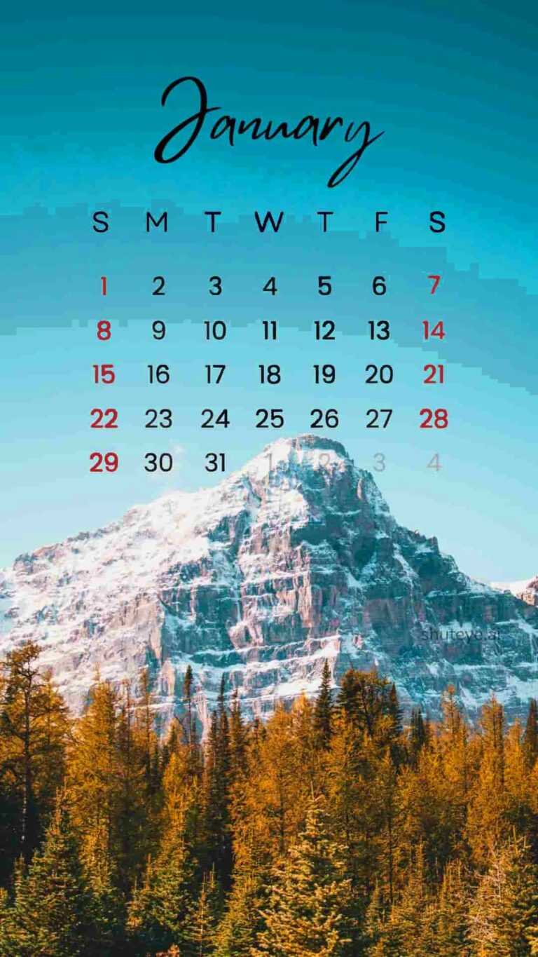 January 2023 Calendar Wallpaper - iXpap