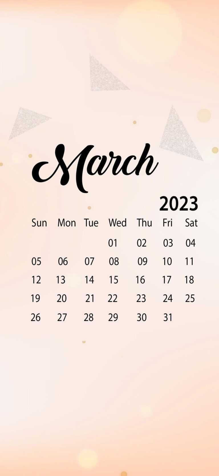 March 2023 Calendar Wallpaper - iXpap