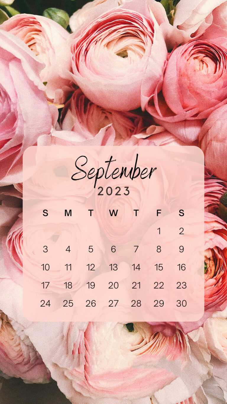 2023 September Calendar Wallpaper - iXpap