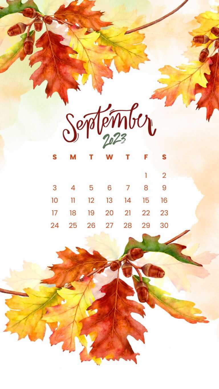 2023 September Calendar Wallpaper - iXpap