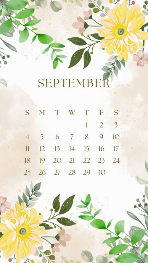 September 2023 Calendar Wallpaper - iXpap