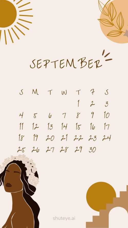 September 2023 Calendar Wallpaper - iXpap