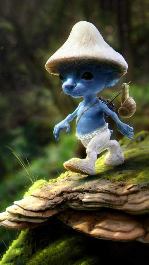 Smurf Cat Wallpaper - iXpap