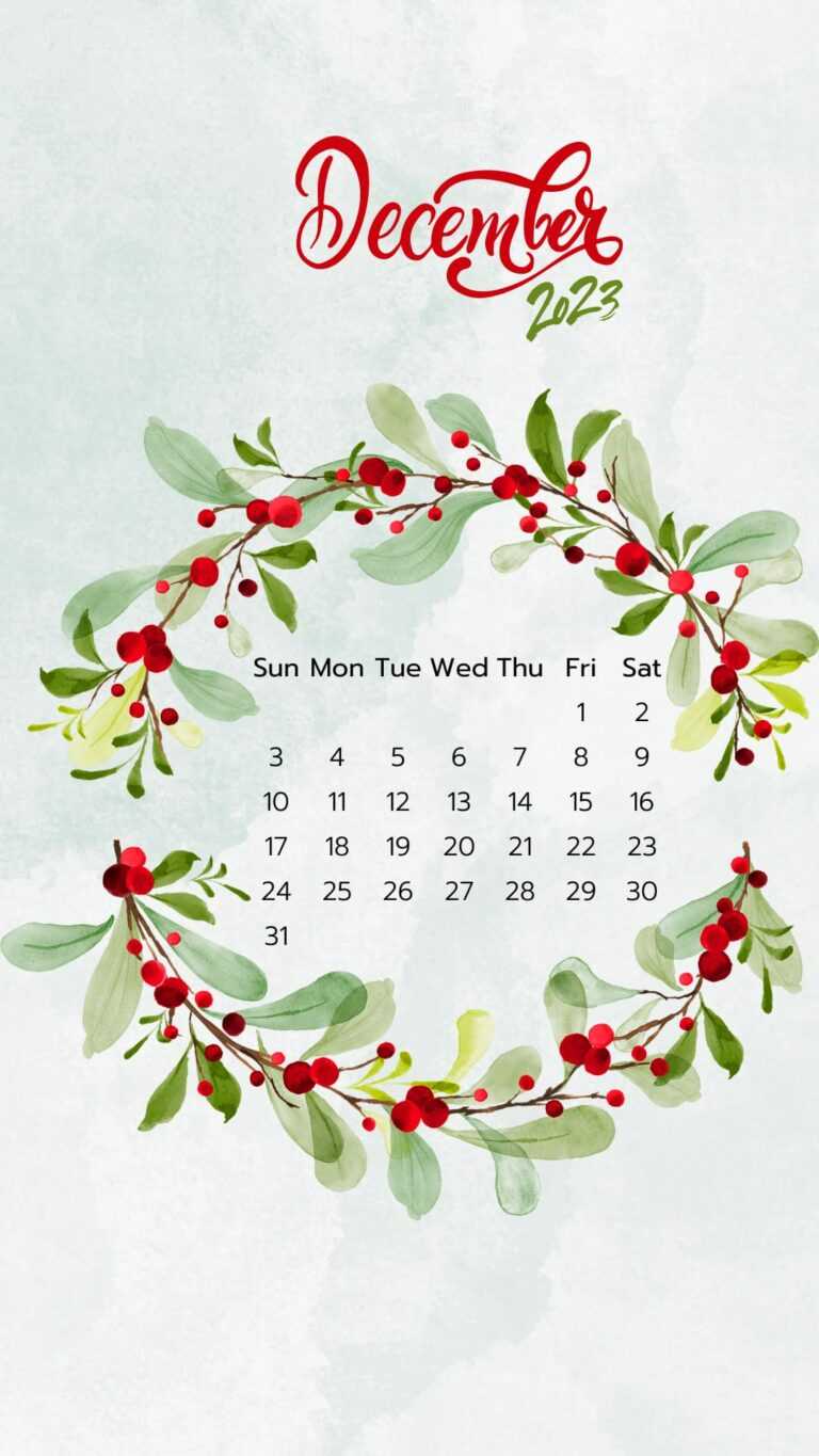 December Calendar 2023 Wallpaper - iXpap