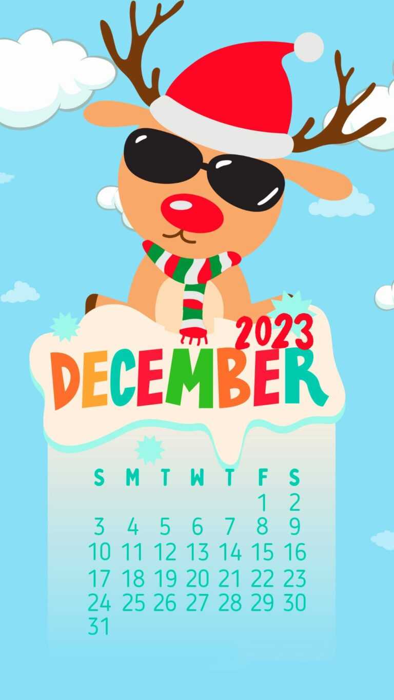 December Calendar Wallpaper 2023 - iXpap