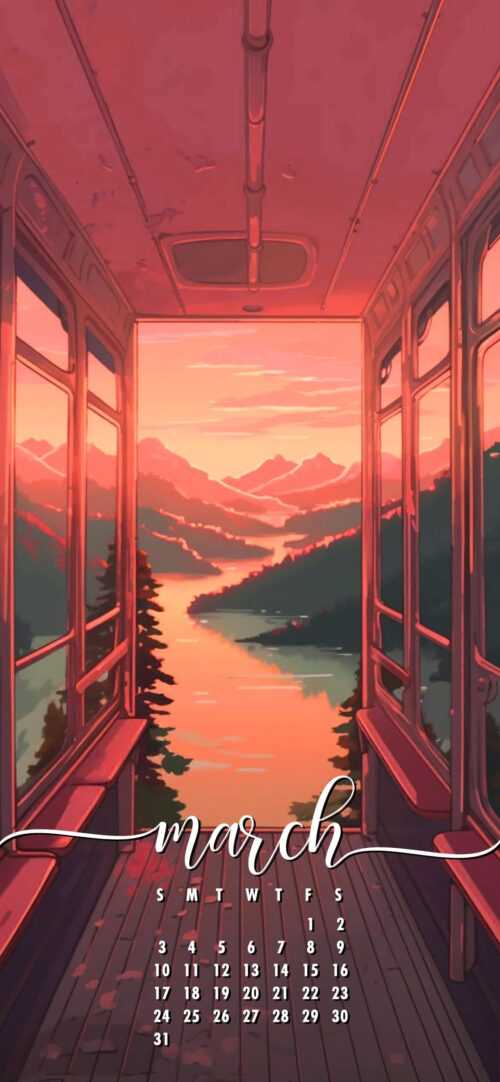 March 2024 Calendar Wallpaper - iXpap