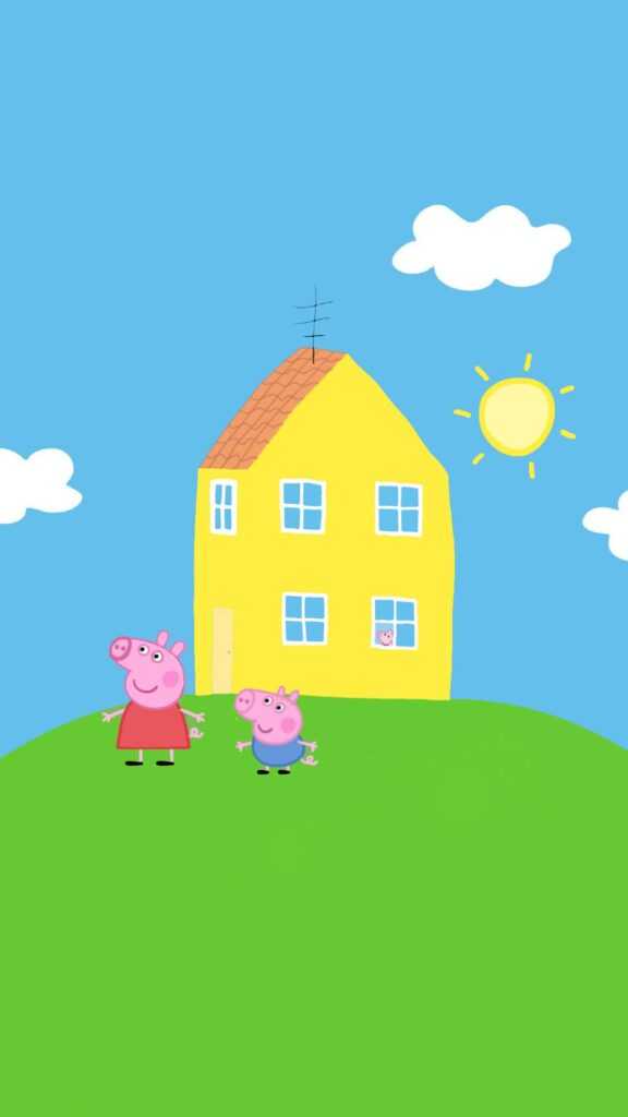 Peppa Pig House Wallpaper - iXpap
