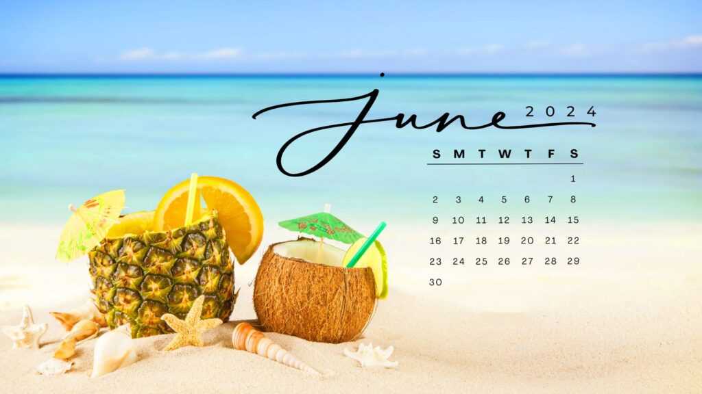 June Calendar 2024 Wallpaper - iXpap