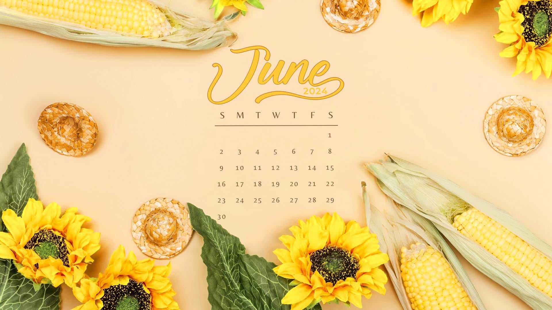 June Calendar 2024 Wallpaper IXpap