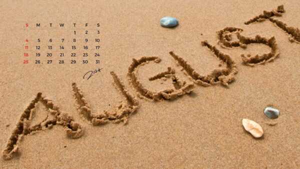 August 2024 Calendar Wallpaper - iXpap