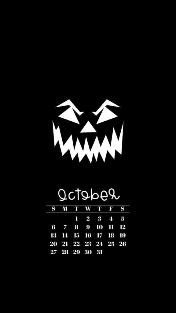 2024 October Calendar Wallpaper - iXpap