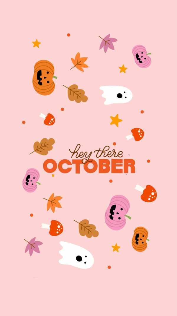 2024 October Calendar Wallpaper - iXpap