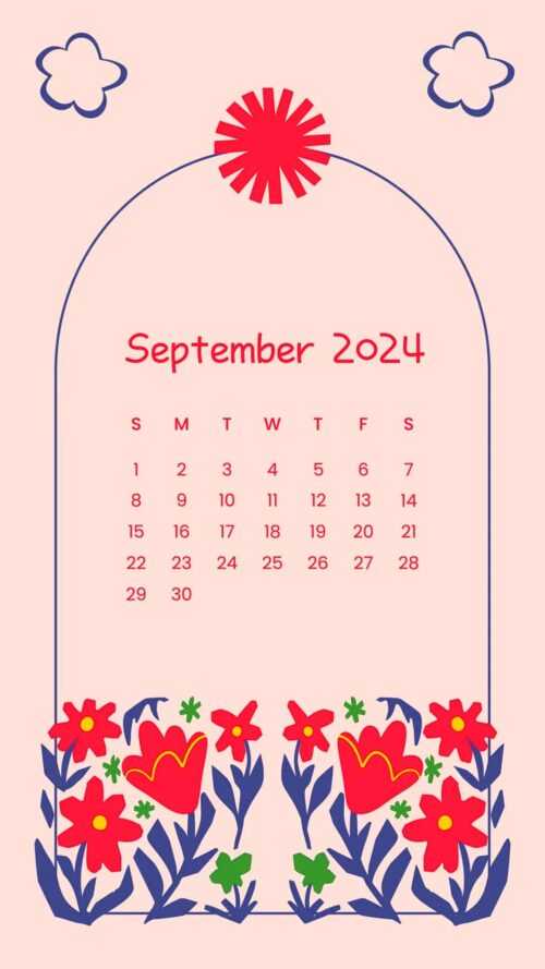 September 2024 Calendar Wallpaper - iXpap