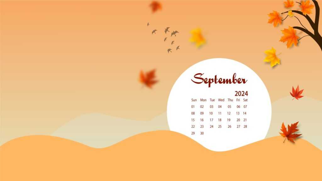 September 2024 Calendar Wallpaper - iXpap