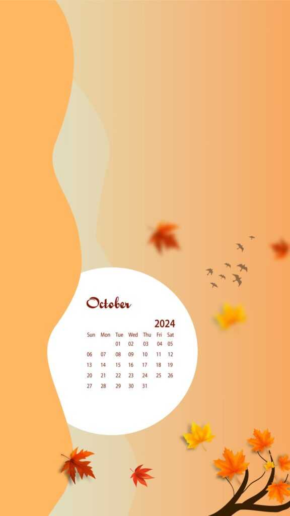 October 2024 Calendar Wallpaper - iXpap