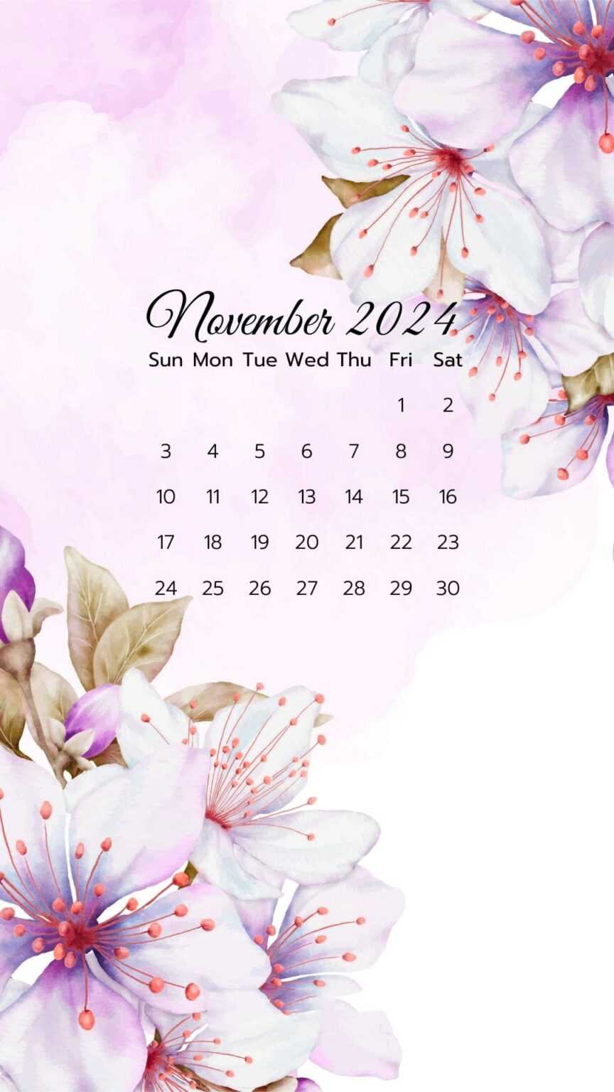 November Calendar 2024 Wallpaper - iXpap
