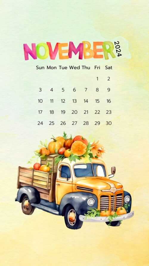 November Calendar 2024 Wallpaper - iXpap