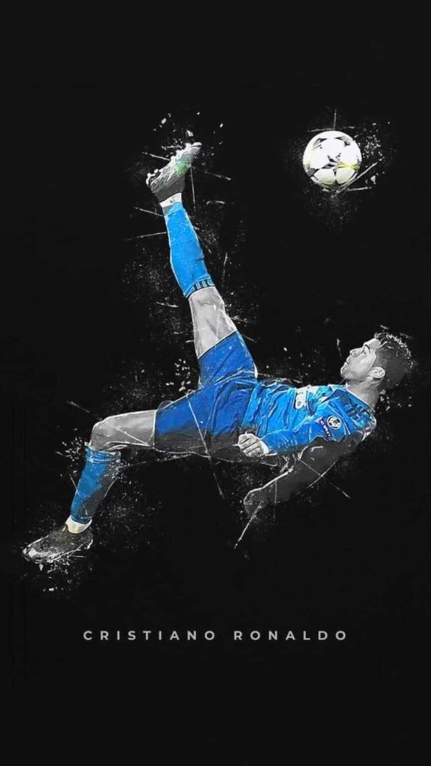 Ronaldo Bicycle Kick Wallpaper - iXpap