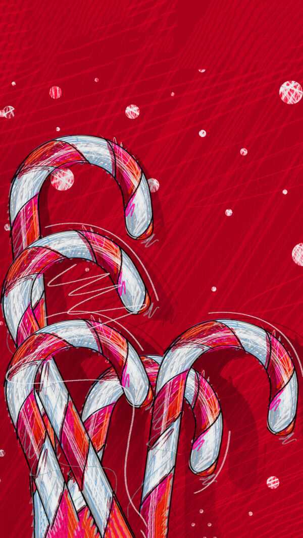 Candy Cane Wallpaper - iXpap