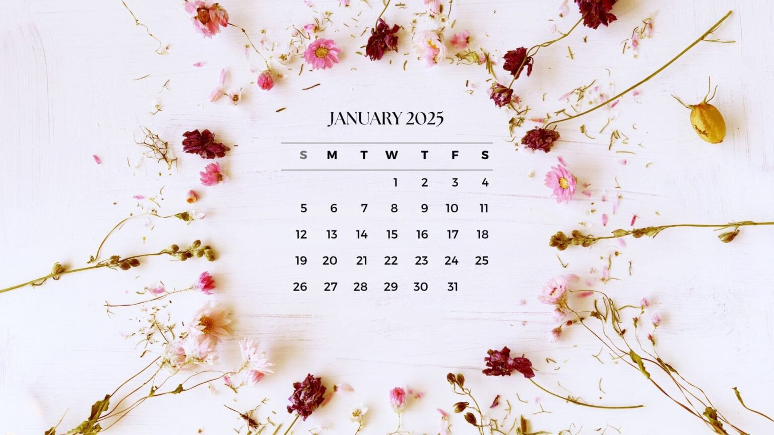 January 2025 Wallpaper - iXpap
